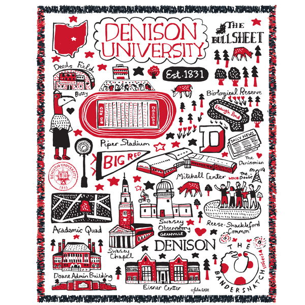 Denison Tapestry Blanket – Shop Denison University
